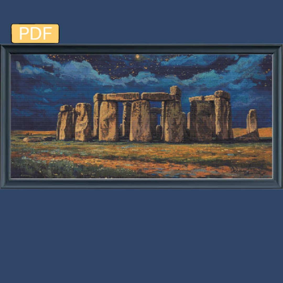 Stonehenge - Digital Download PDF Cross Stitch Pattern - Etsy