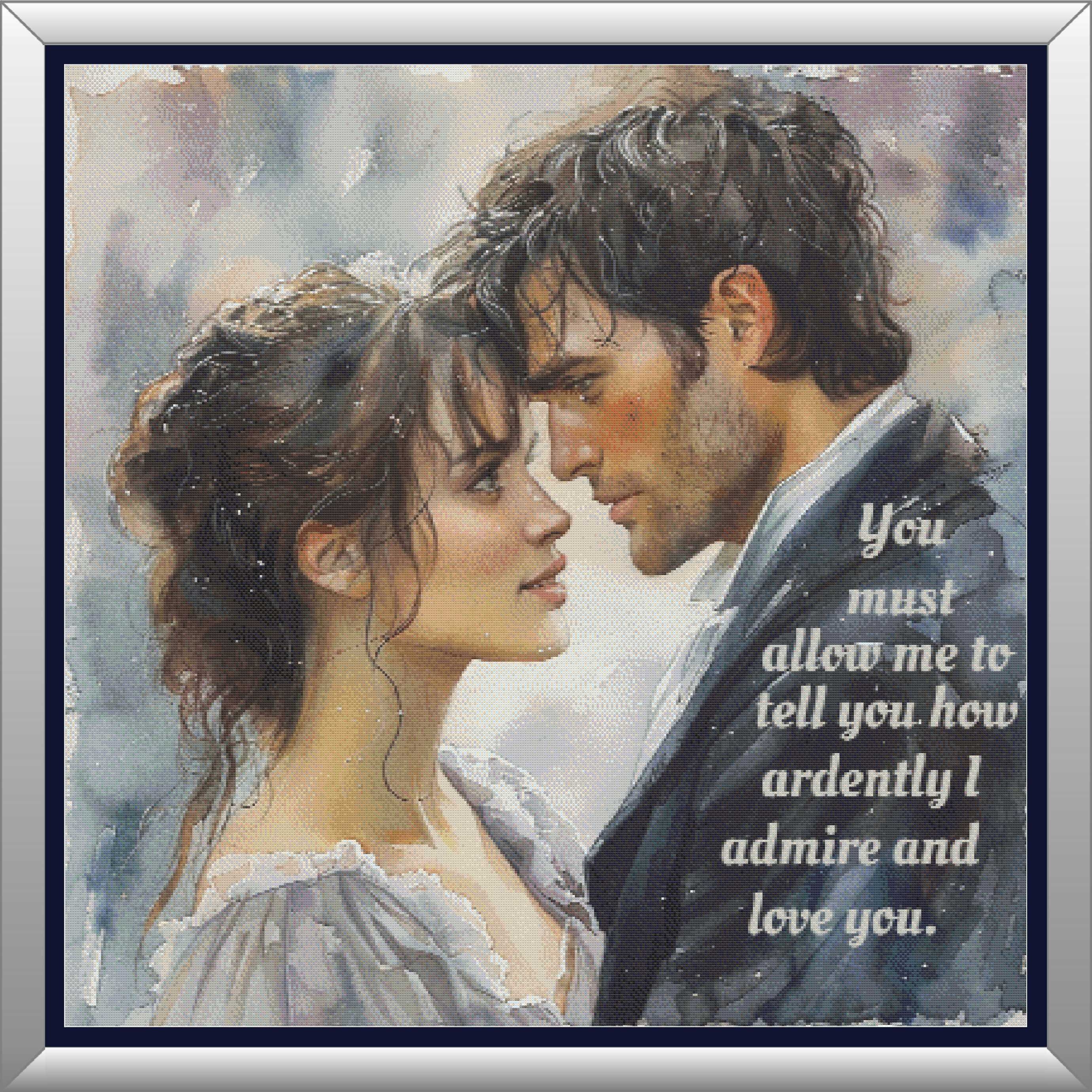 Elizabeth & Darcy, a Pride and Prejudice - Digital Download/pdf Cross ...