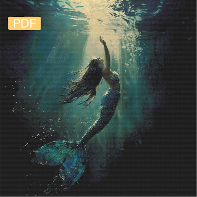 Little Mermaid (fairy Tale Series #4) - Digital Download PDF Cross ...