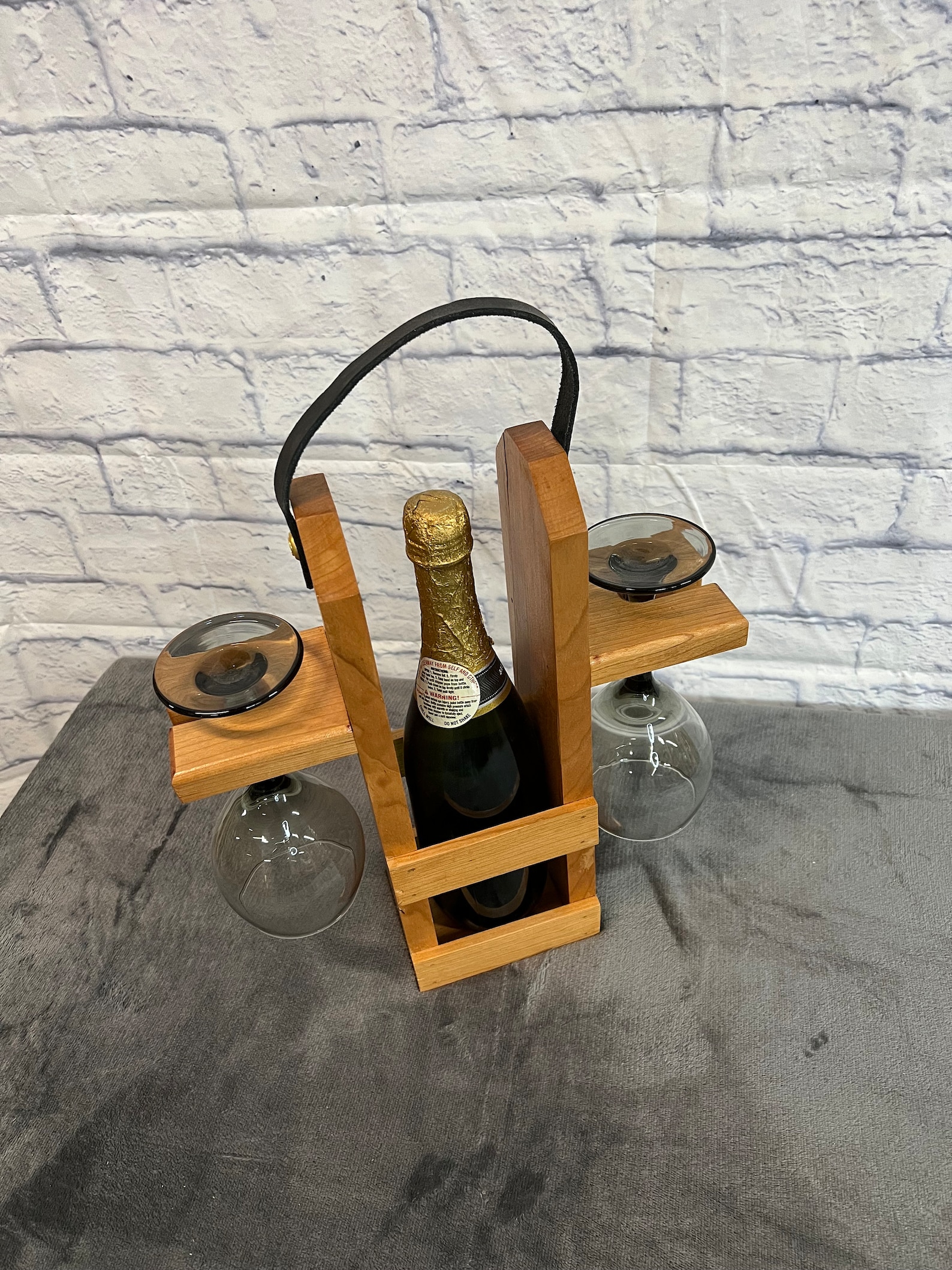 Wood Wine Caddy, Wine Caddy, Wine Bottle Holder, Wine Glasses, Wine ...