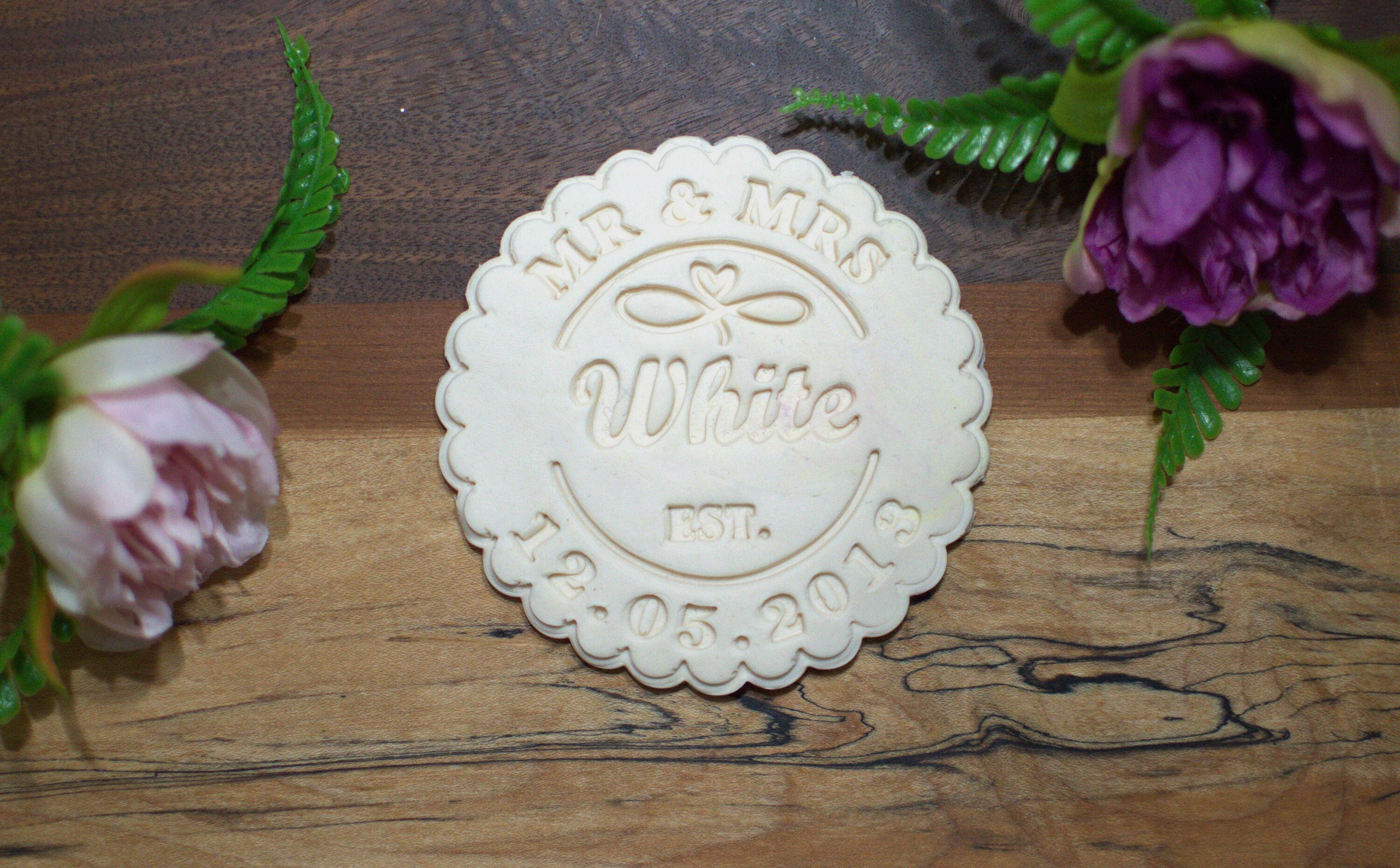 Personalized Wedding Cookie Cutter With Stamp, Custom Cookie Cutter ...