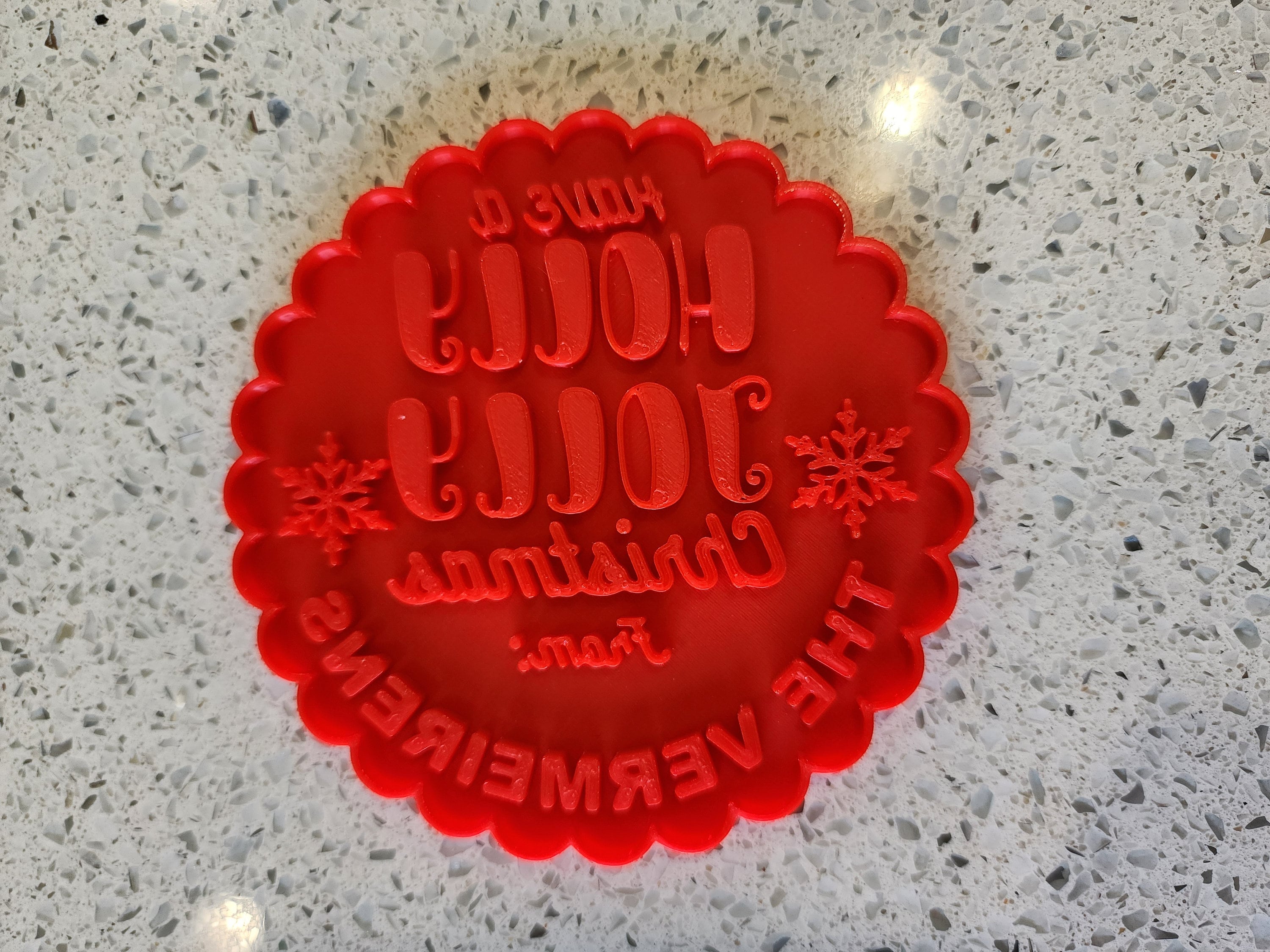 Personalized Christmas Cookie Cutter With Stamp, Custom Cookie Cutter ...