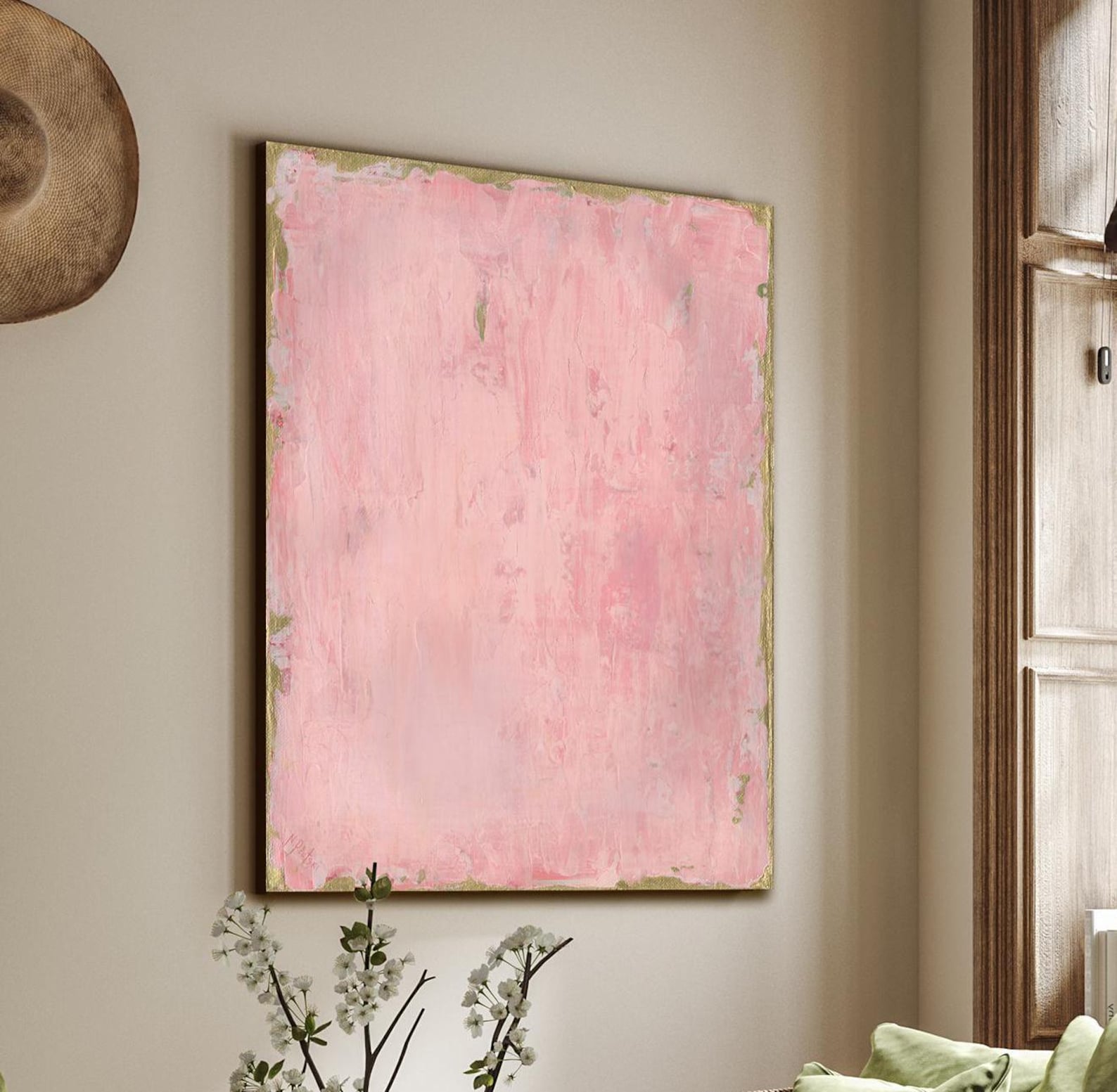 Pink Abstract Art Print: Blush Pink Wall Decor, Giclée Quality - Etsy