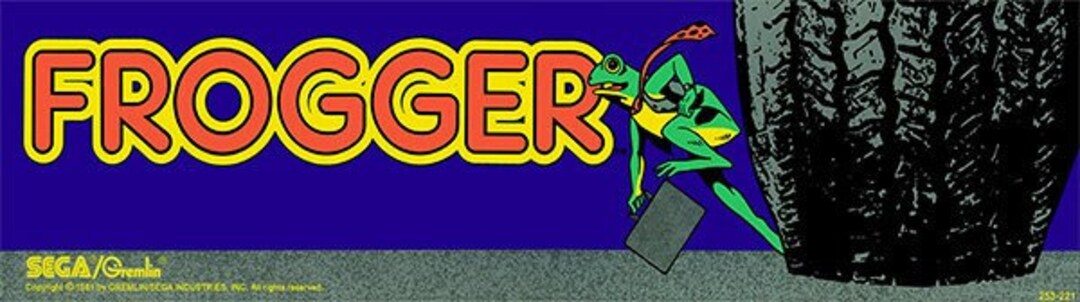 Frogger Arcade Marquee Vinyl Sticker 9.25 X - Etsy
