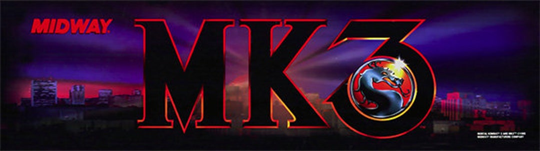 MK3 Arcade Marquee Vinyl Sticker 9.25 X 2.5 - Etsy