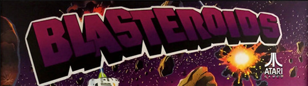 Blasteroids Arcade Marquee Vinyl Sticker 9.25 X 2.5 - Etsy