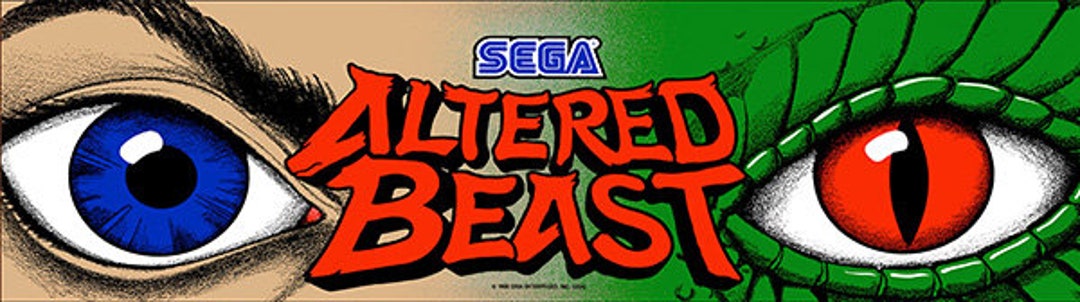 Altered Beast Arcade Marquee Vinyl Sticker 9.25 X 2.5 - Etsy New Zealand