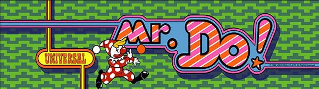Mr Do Arcade Marquee Vinyl Sticker 9.25 X 2.5 - Etsy