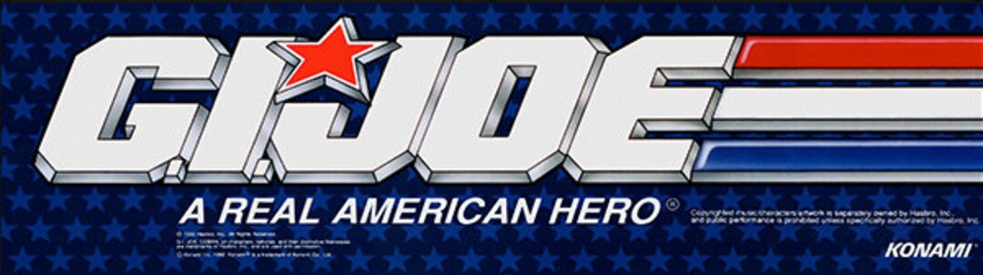 GI Joe Arcade Marquee Vinyl Sticker 9.25 X 2.5 - Etsy