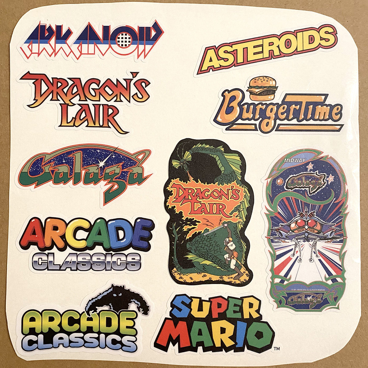 Multi Pack Stickers - Arcade Video Game Vinyl Stickers - Size 3" - 4 ...