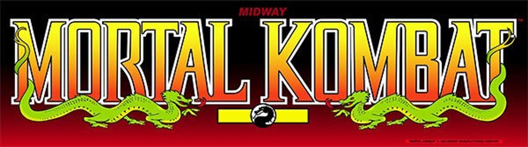 Mortal Kombat Arcade Marquee Vinyl Sticker 9.25 X 2.5 - Etsy