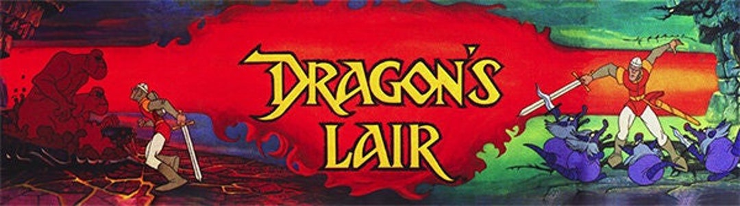 Dragon's Lair Arcade Marquee | Vinyl Sticker - 9.25" X 2.5" - Etsy