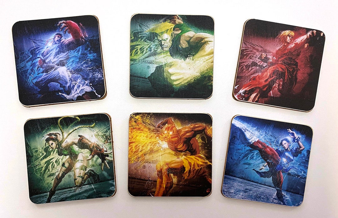 Arcade Artwork Coasters 6 Pack 4 X 4 - Etsy