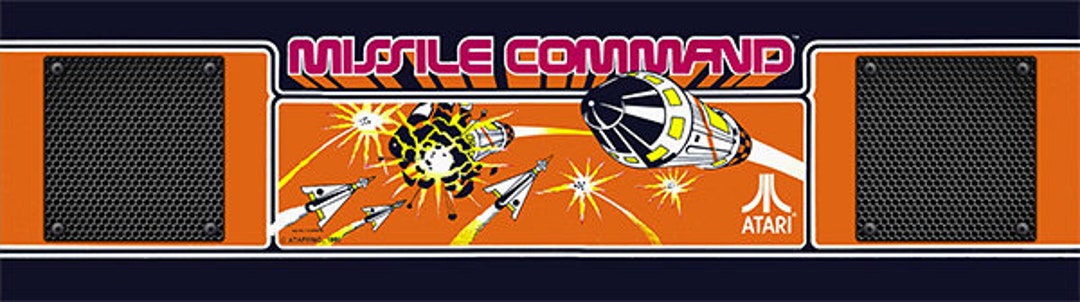 Missile Command Arcade Marquee | Vinyl Sticker - 9.25" X 2.5" - Etsy