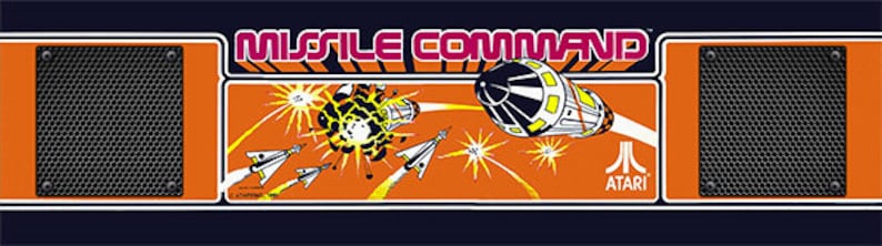 Missile Command Arcade Marquee | Vinyl Sticker - 9.25" X 2.5" - Etsy