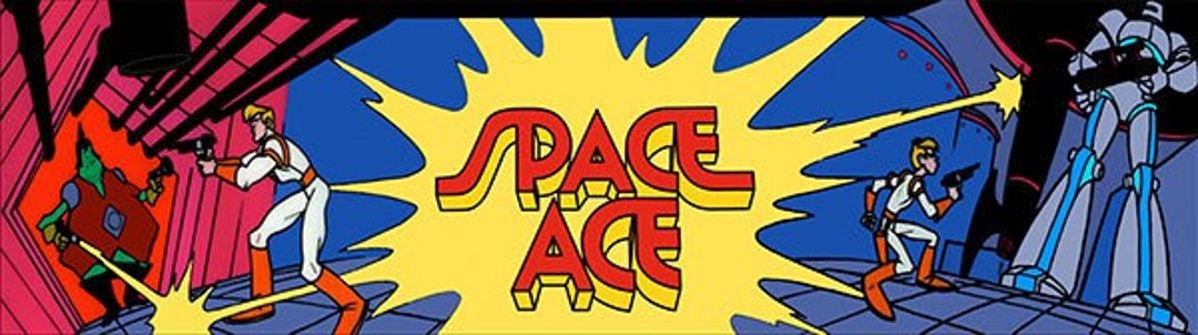 Space Ace Arcade Marquee | Vinyl Sticker - 9.25" X 2.5" - Etsy