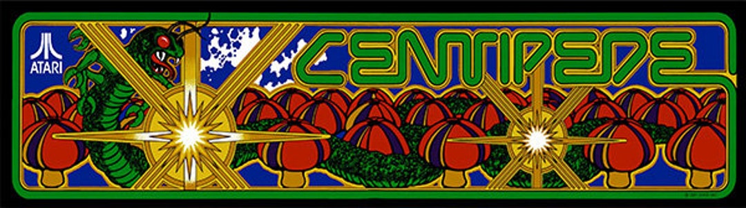 Centipede Arcade Marquee | Vinyl Sticker - 9.25" X 2.5" - Etsy