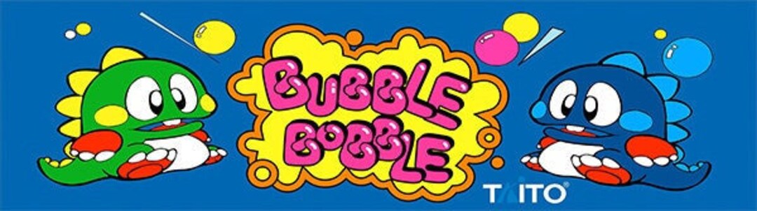 Bubble Bobble Arcade Marquee Vinyl Sticker 9.25 X 2.5 - Etsy