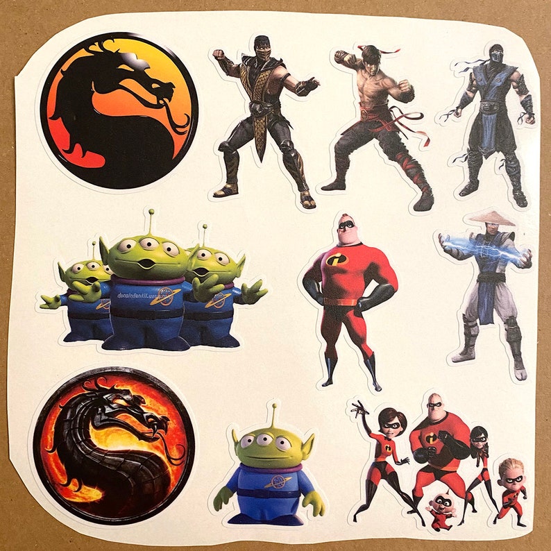 Multi Pack Stickers - Arcade Video Game Vinyl Stickers - Size 3" - 4 ...