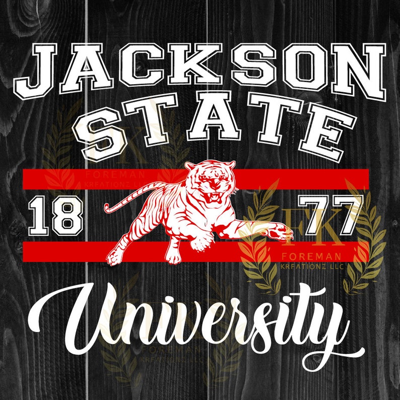 THEEILOVE Jackson State University SVG, Jackson State Design With Bars ...