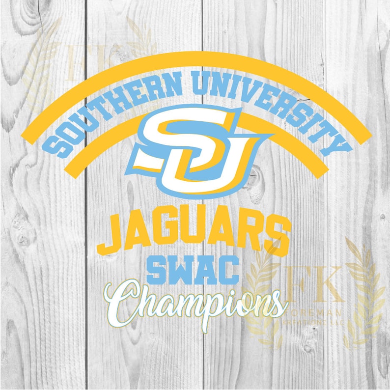 Southern University SVG Jaguars HBCU Digital Swac Champion - Etsy