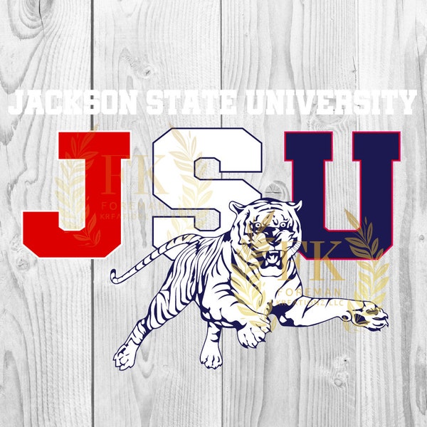 Jackson State Tigers Thee I Love Svg - Etsy