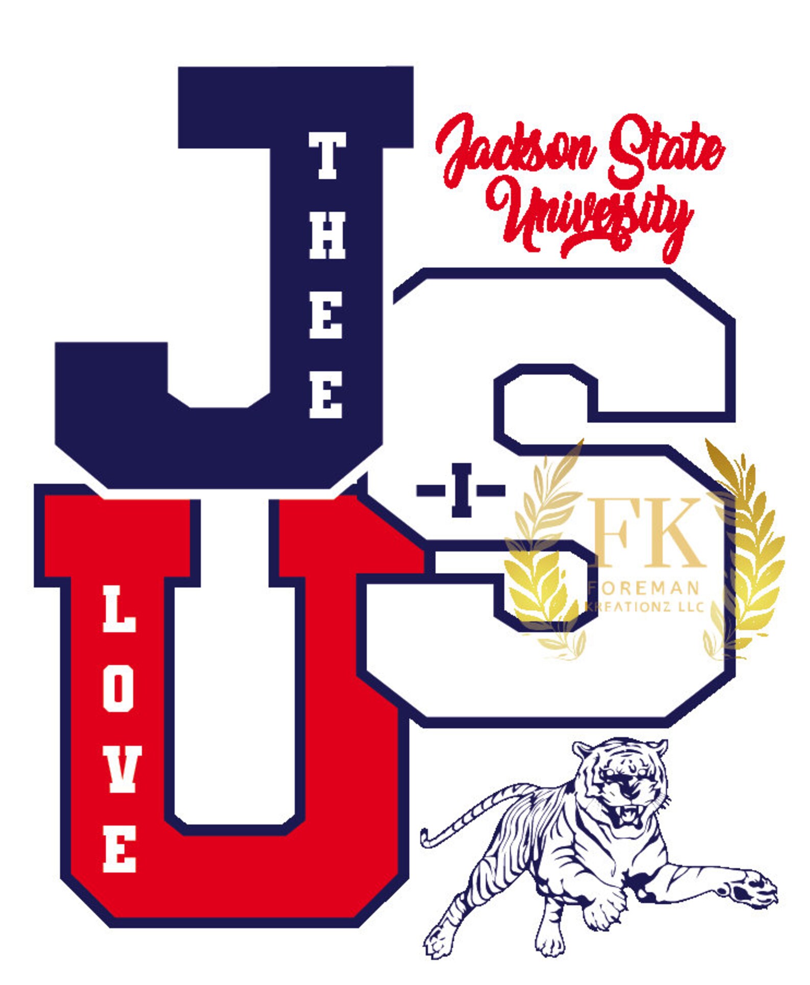 Jstate Digital Svg,stacked JSU Design,tiger,hbcu Digital,hbcu Digital ...