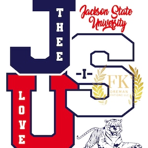 Jstate Digital Svg,stacked JSU Design,tiger,hbcu Digital,hbcu Digital ...