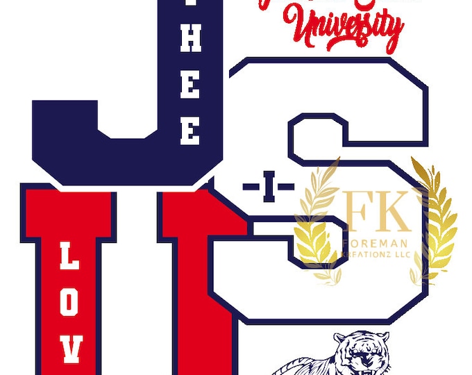 Jstate Digital Svg,stacked JSU Design,tiger,hbcu Digital,hbcu Digital ...