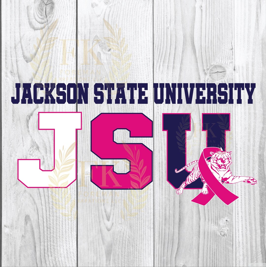 JSU Breast Cancer Pink SVG, Breast Cancer Pink PNG, Jackson State ...