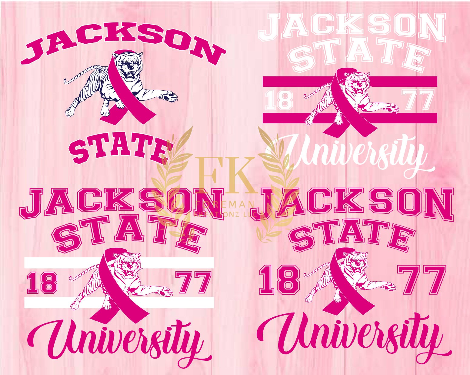 JSU Breast Cancer SVG Bundle Jackson State University Bundle - Etsy