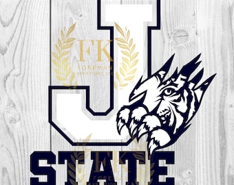 Jackson State University Tigers SVG JSU Theeilove Jackson - Etsy