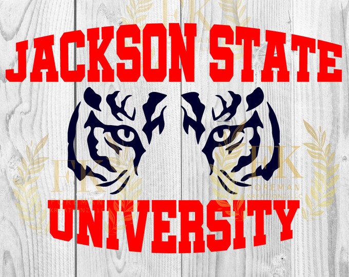Jackson State University Tigers SVG JSU Theeilove Jackson - Etsy