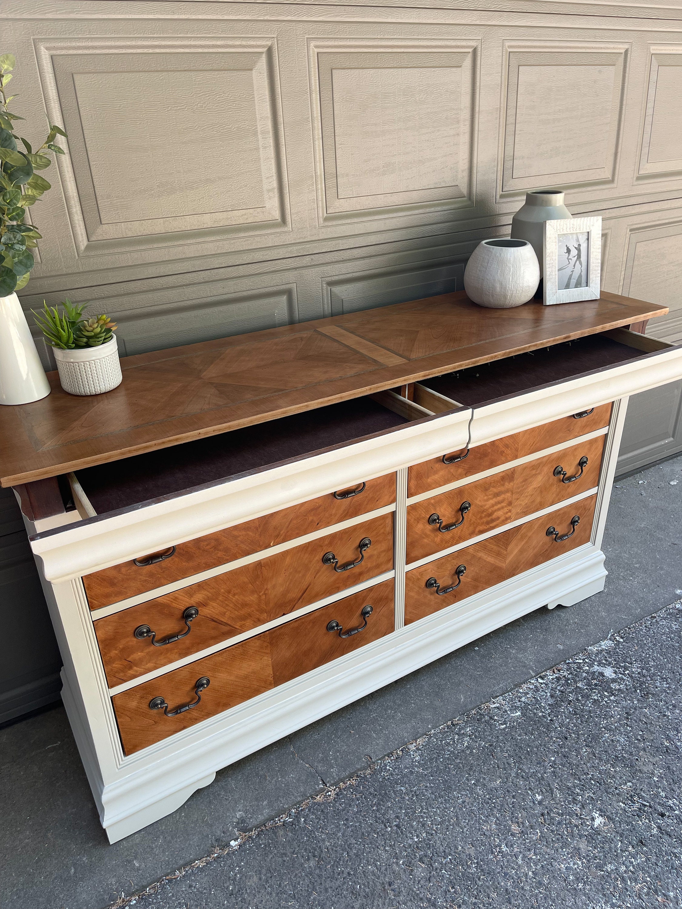 Item **SOLD** Gorgeous Eight Drawer Country Chic Dresser - Etsy