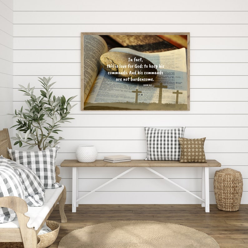 Christian Wall Art - John: Chapter 5 Verse 3 - Digital Print - Bible ...