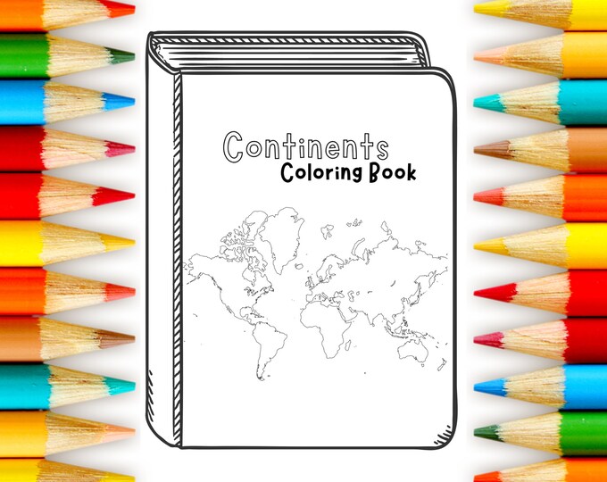Continents BUNDLE, Facts and Coloring Pages, Worksheets, 3-part Cards ...
