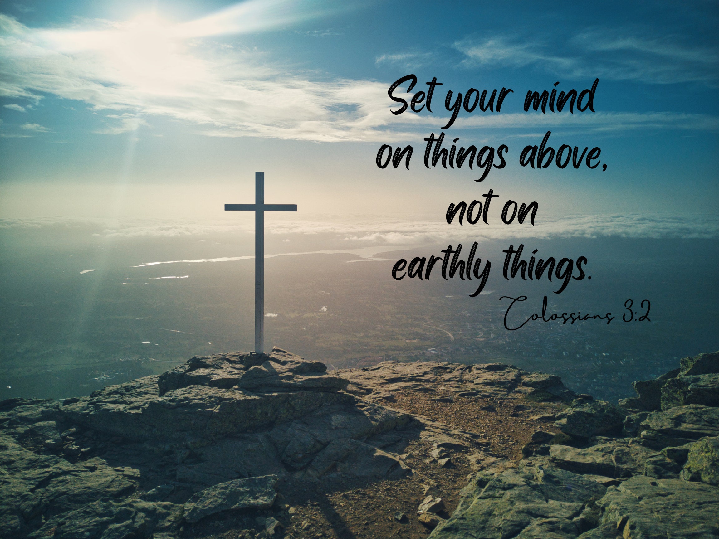 Christian Wall Art Colossians - Etsy