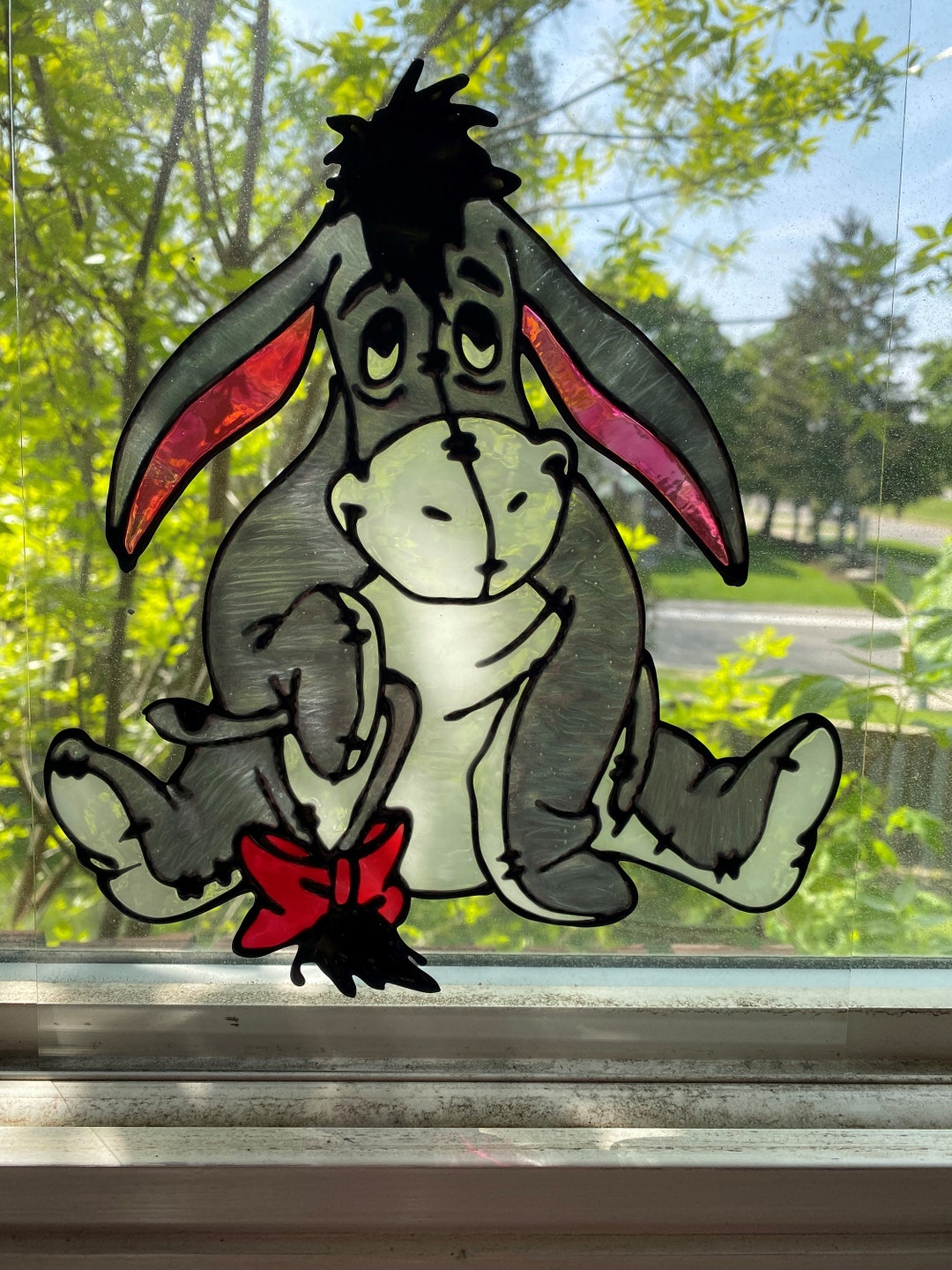 NEW Eeyore Stained Glass Painting - Etsy
