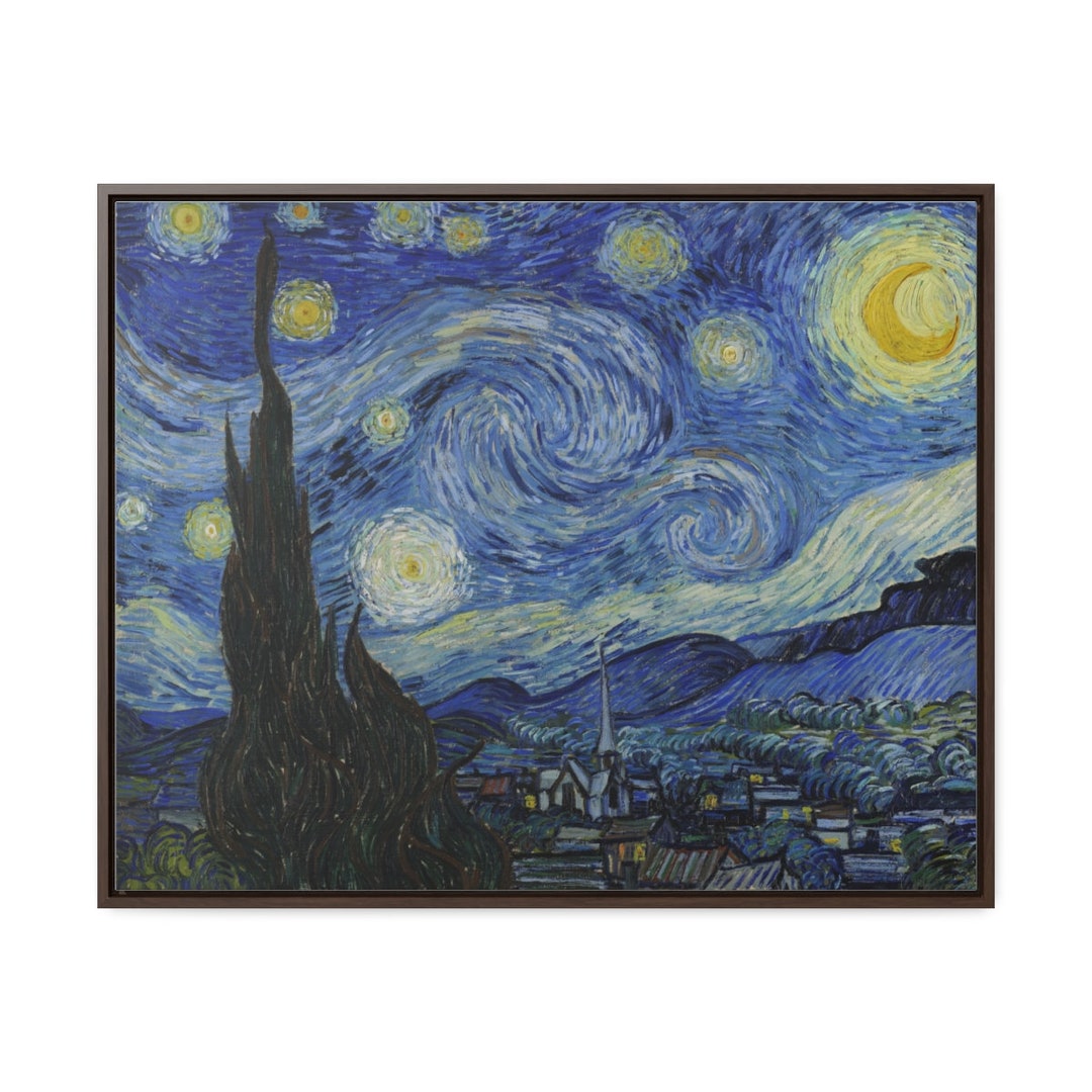 Starry Night Vincent Van Gogh Gallery Canvas Wraps - Etsy