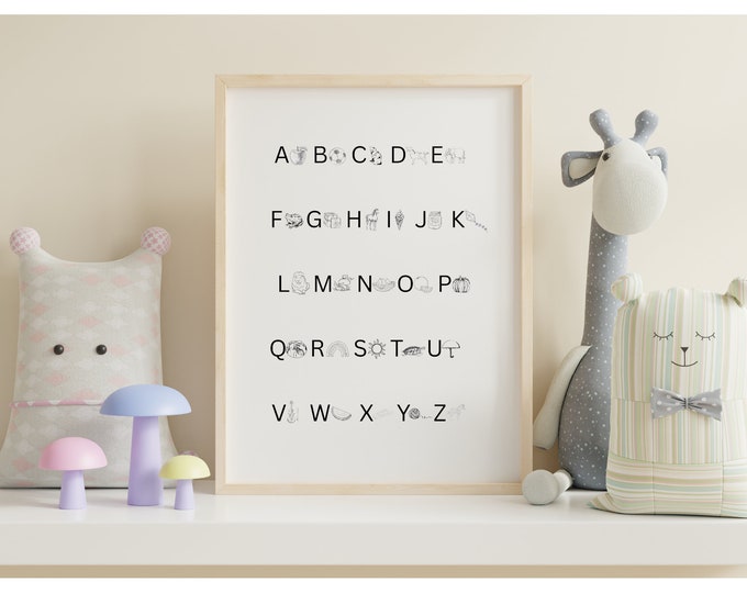 Alphabet Chart - Etsy Canada