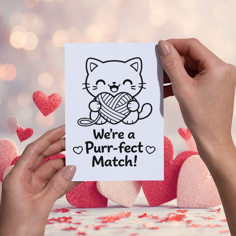 Coloring Valentines Activity - Heart Color Your Own Valentine Cards ...