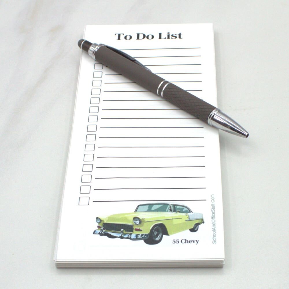 Chevy Checklist Memo Pad , 3.5x8 List Pad, Memo Pad, Personalized List ...