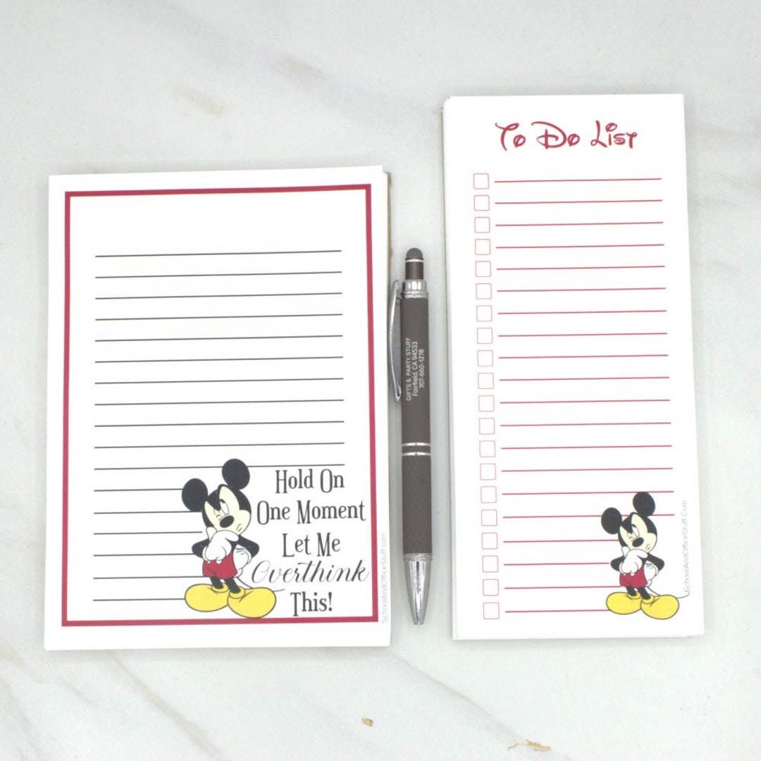 Male Mouse Notepad Set 3, Notepad, Checklist Pad, Memo Pad ...
