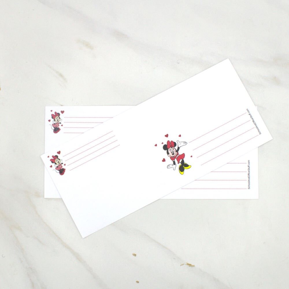 Minnie Mouse Letter Envelope, Letter Writing Set, 15 Envelope ...