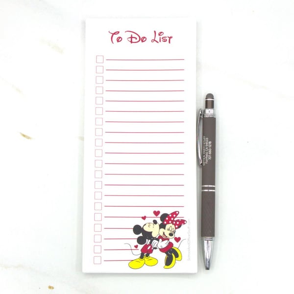 Mickey Mouse to Do List Notepad - Etsy