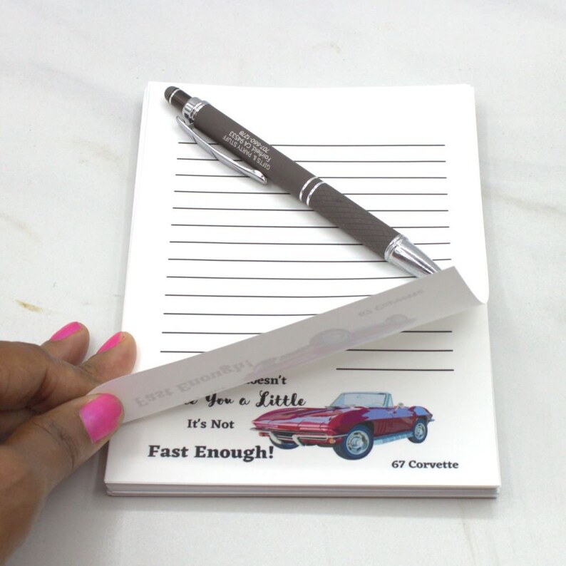 1967 Corvette Vintage Muscle Car Notepad 5x7 Notepad Memo - Etsy