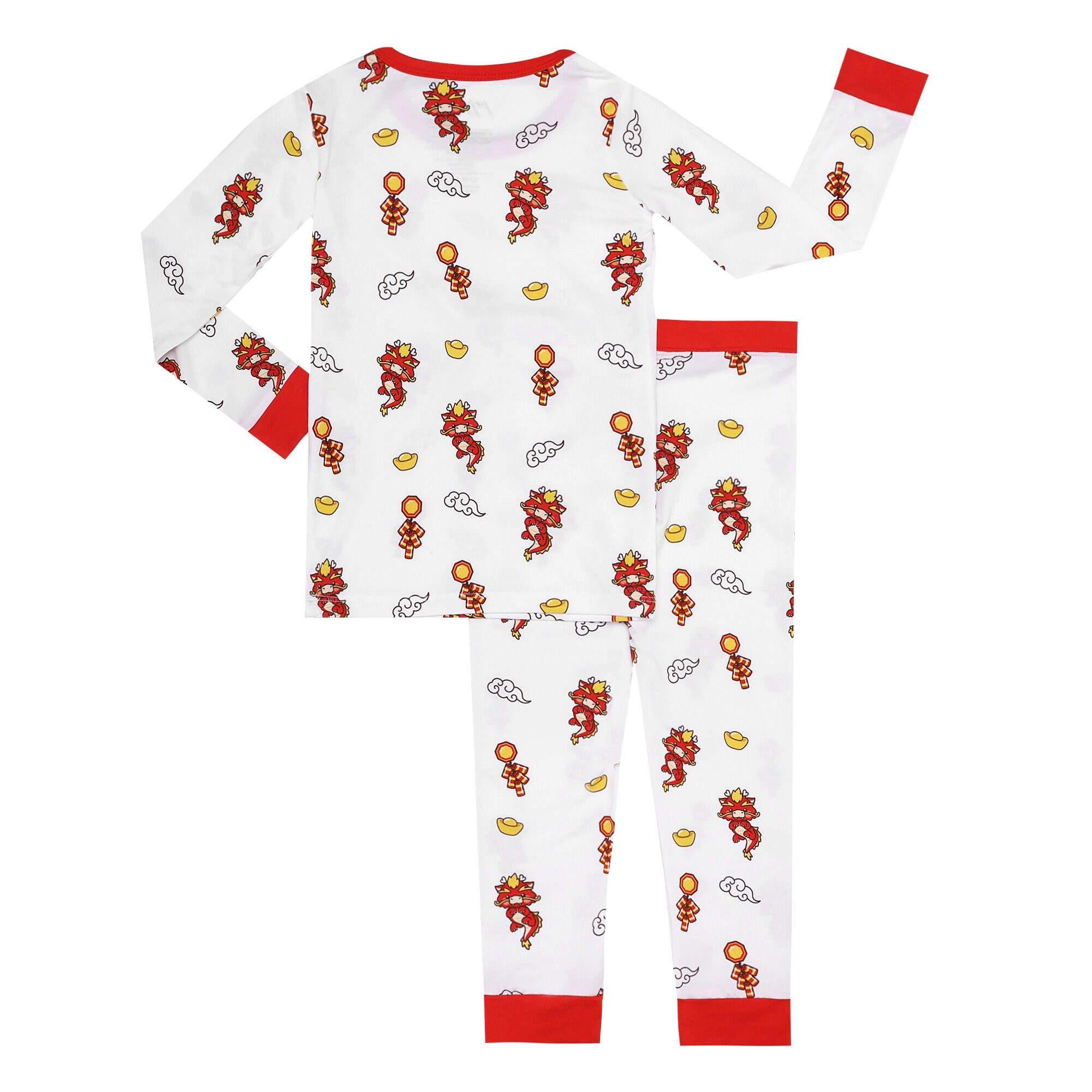Dragon Lunar New Year Bamboo 2 Piece Kids Pajamas - Etsy