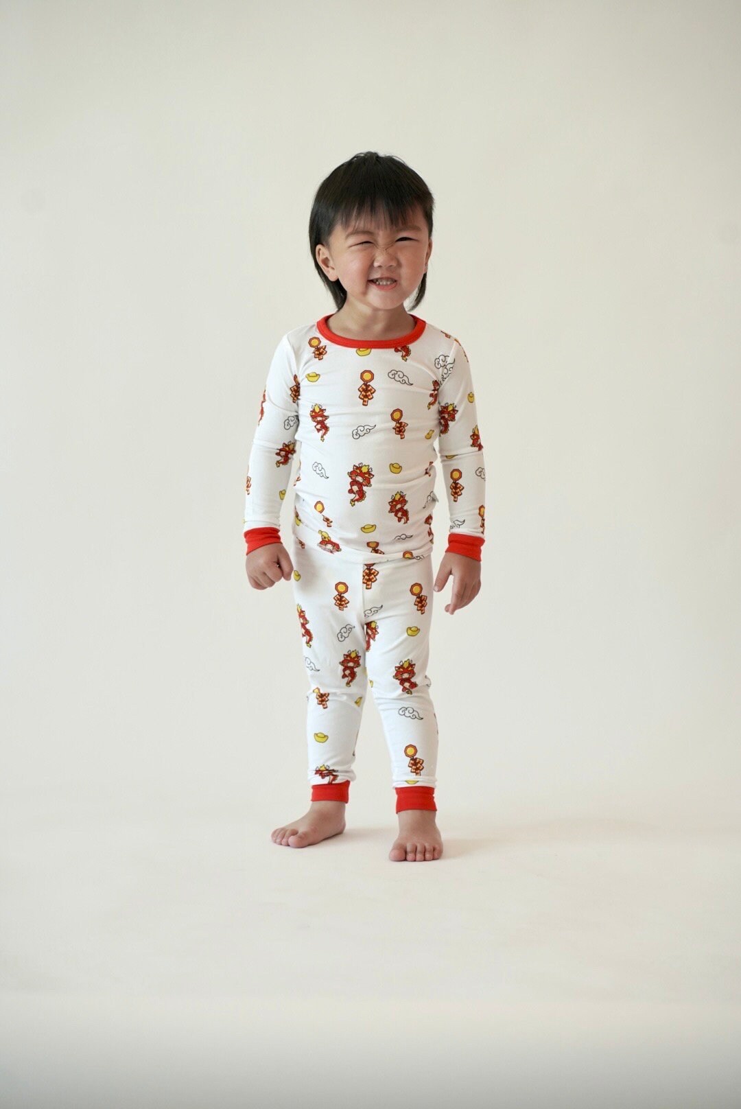 Dragon Lunar New Year Bamboo 2 Piece Kids Pajamas - Etsy