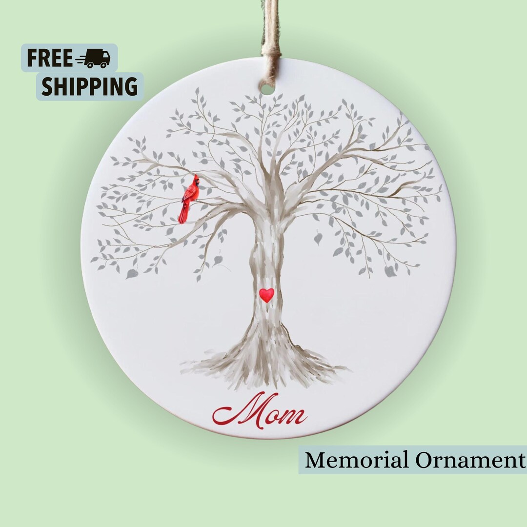Mother Memorial Ornament in Loving Memory Decor Loss of Mom Gift ...
