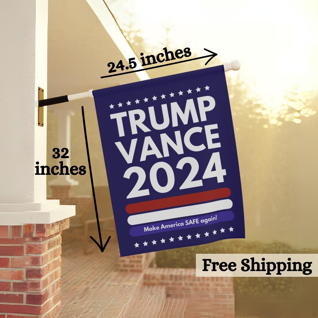Make America Safe Political Yard Sign Conservative American Flag House ...